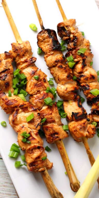 Grilled Lemongrass Chicken Skewers - Sparkles of Yum Grilled Lemongrass Chicken Skewers - Sparkles of Yum